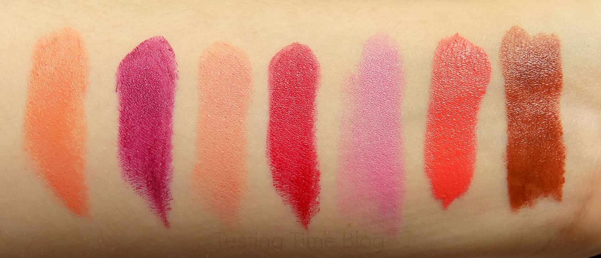 Sainbury's Lipsticks From Their Boutqiue Range, Reviewed And Swatched